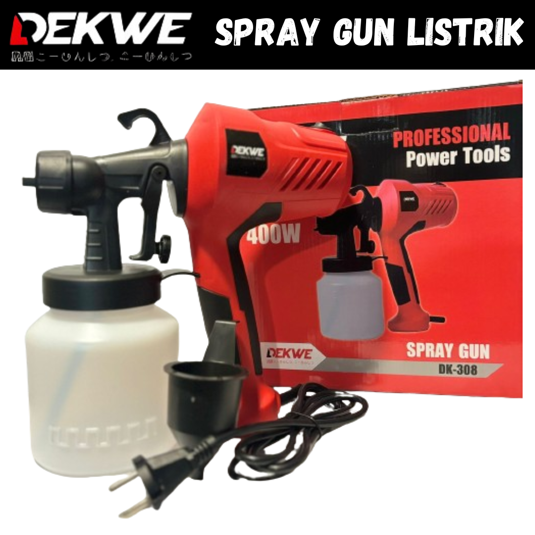 ALAT CAT SEMPROT LISTRIK SPRAY GUN LISTRIK 400W 2.5MM DEKWE JAPAN ...