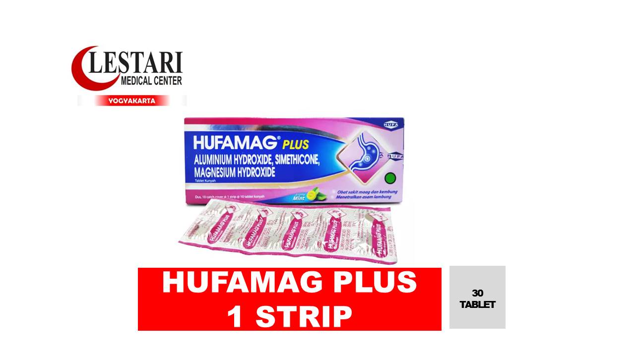 Hufamag plus 1 strip isi 10 tablet / radang lambung dan maag | Lazada ...