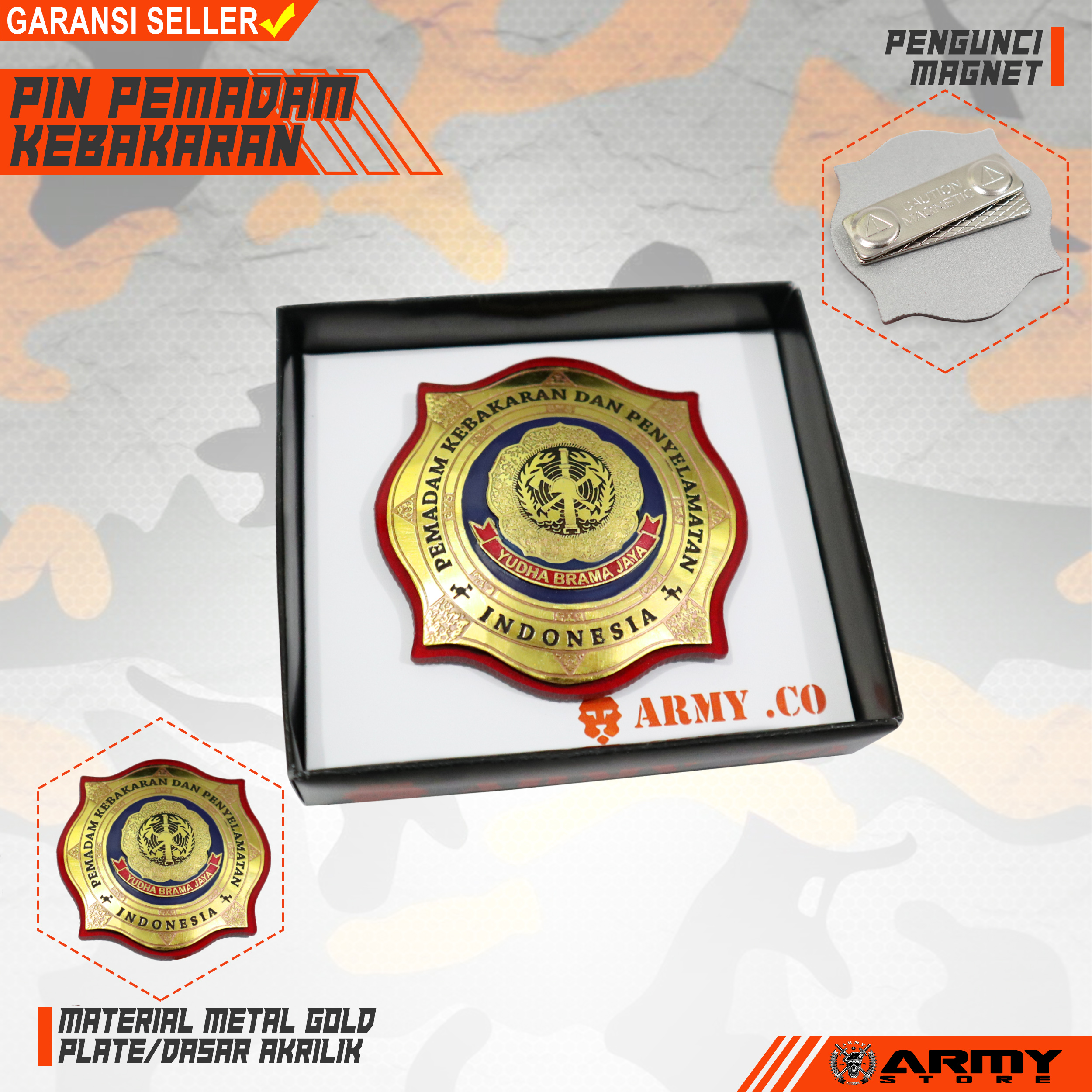 pin damkar dasar akrilik magnet | Lazada Indonesia