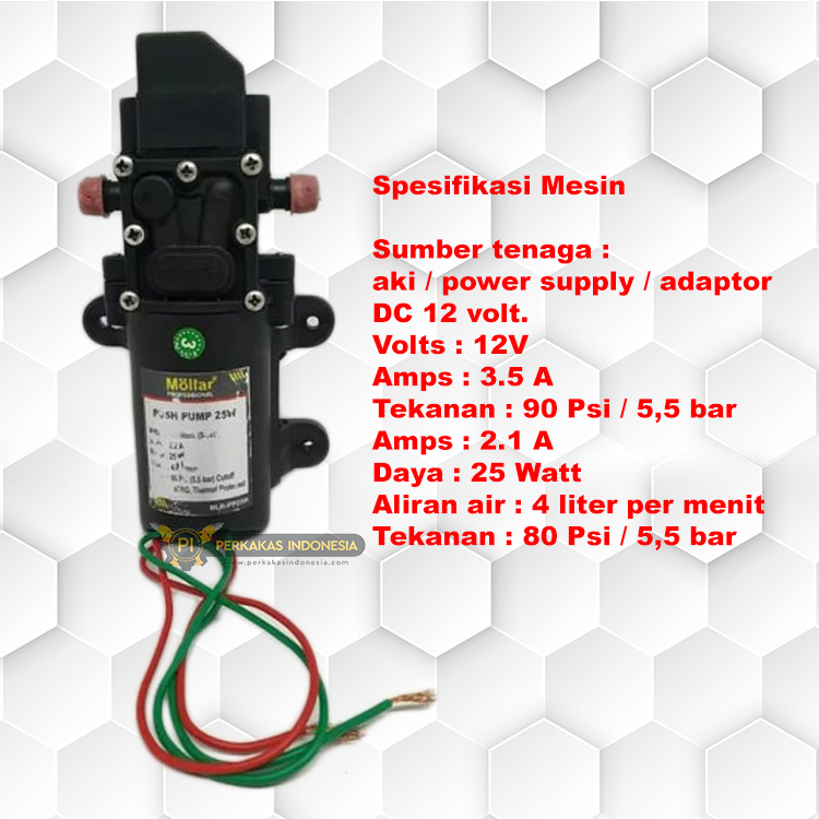 Dinamo Mesin Steam Sprayer Pompa Air AC DC Mollar 12V 100 PSI Alat ...