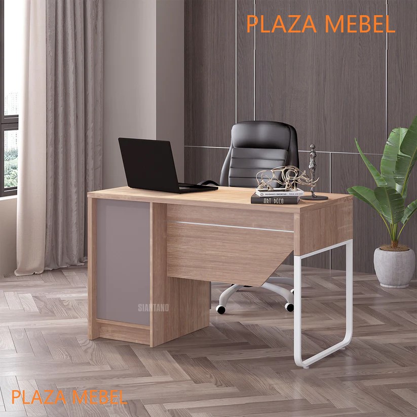 Meja Tulis Kantor OT 155 Minimalis Modern 1/2 Biro Office Table (KHUSUS ...