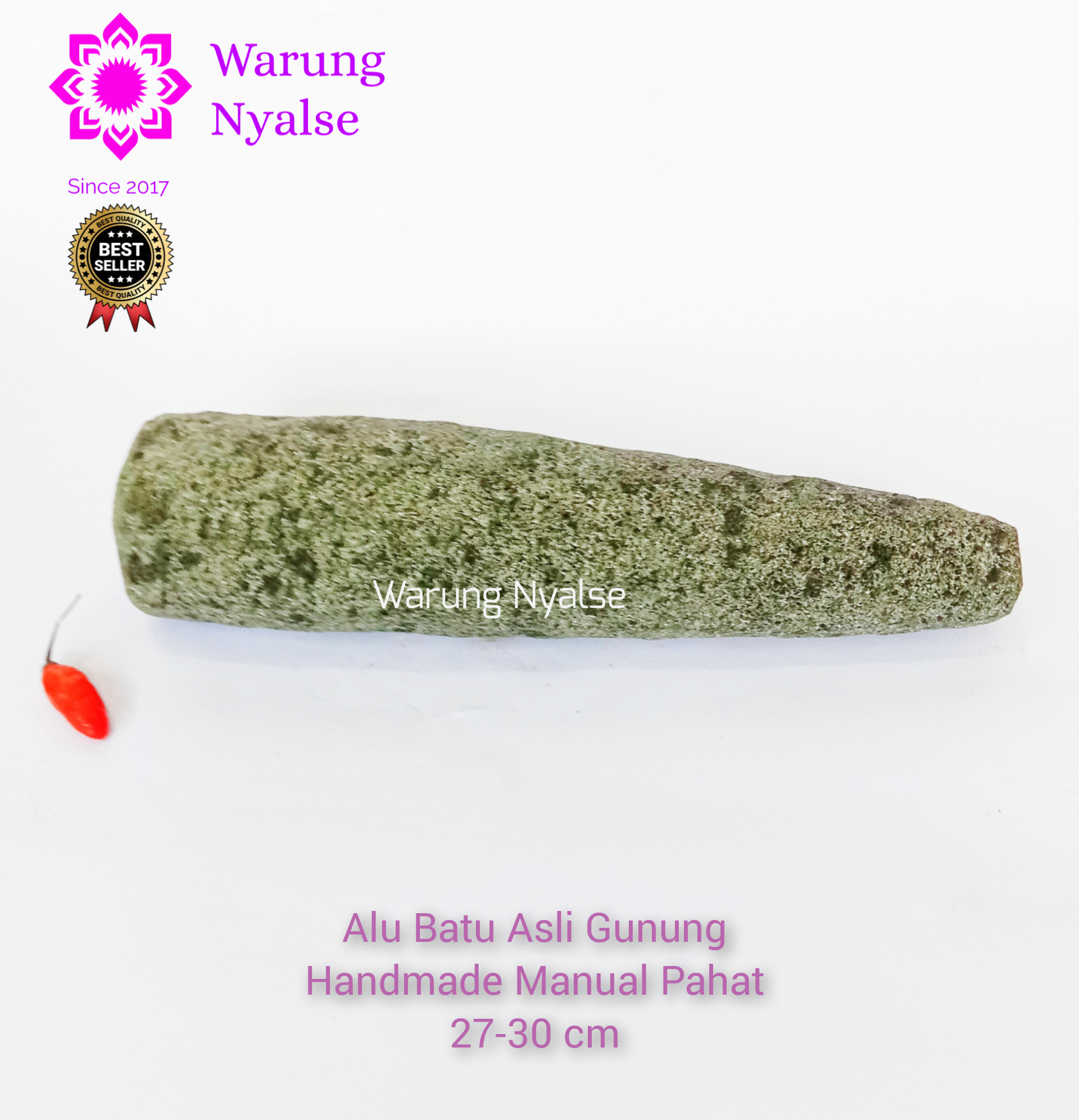Alu Penumbuk Batu Asli Gunung UKURAN 20 CM Berbagai Motif Karakter ...
