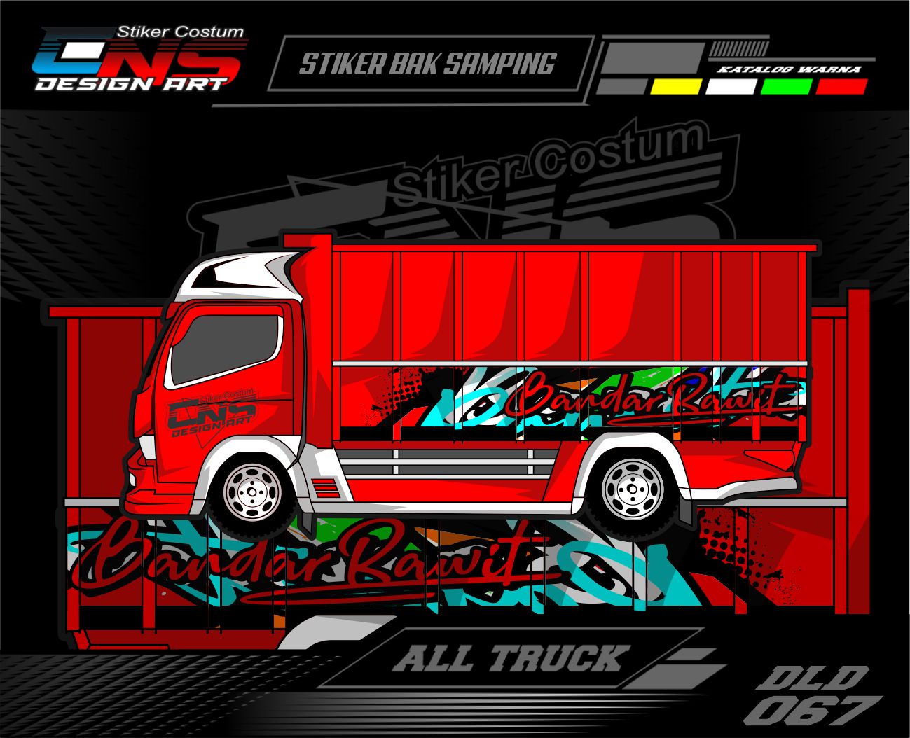 Sticker Stiker Truk Canter Sticker Stiker Bak Samping Truk Canter Dump ...