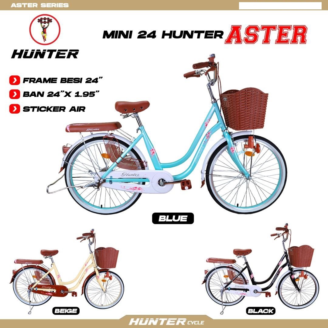 SEPEDA MINI CEWEK 24 INCH HUNTER ASTER | Lazada Indonesia
