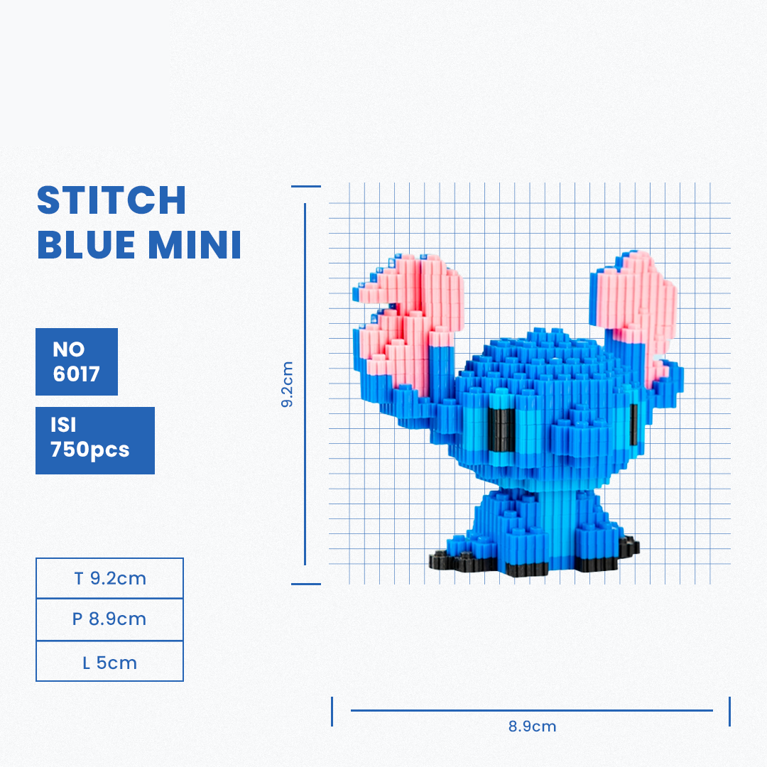 SMY Nano Blocks LILO STITCH Ear Up 3D Model Mainan Anak Balok Susun ...
