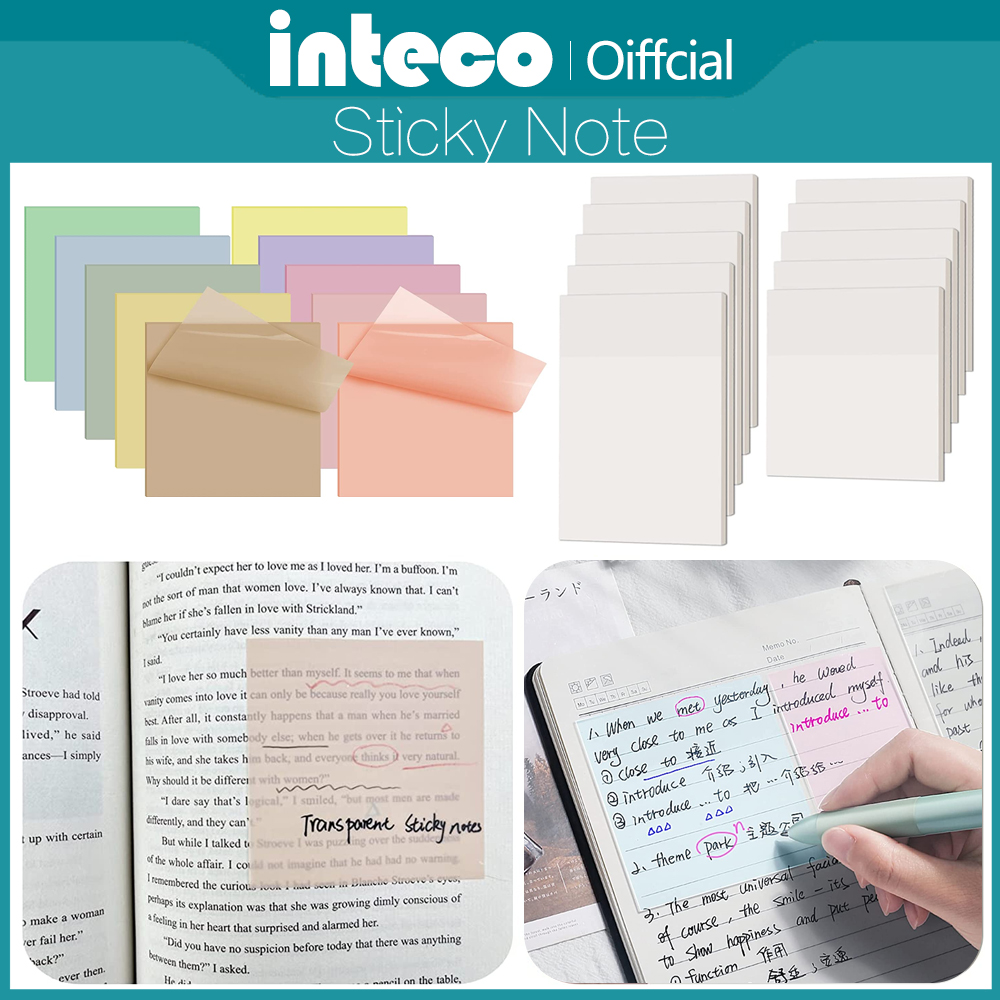 Sticky Notes Transparan 50 lembar anti Air tahan air / Transparent ...