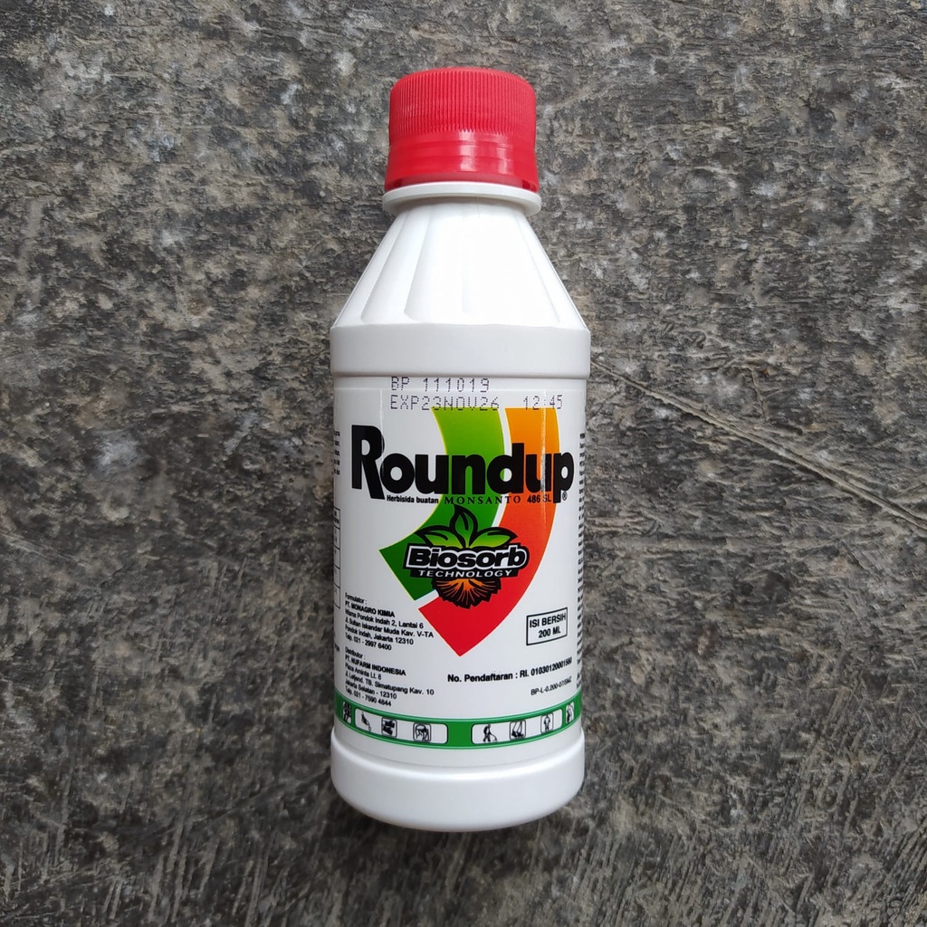 Roundup 486 SL 200 ml Herbisida Obat Semprot Pembasmi Pembunuh Rumput ...