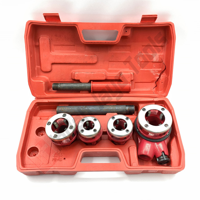 MERAH RRC Mesin Alat Snai Snei Pipa Set 1/2 - 1-1/4 Inch Manual Drat ...