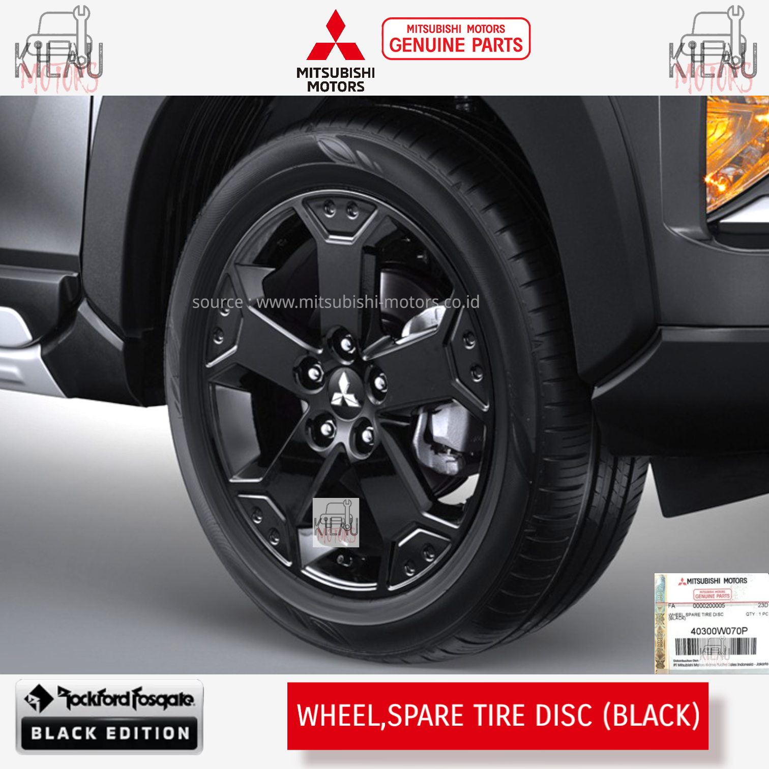Velg Pelek Ring 17 Black Edition Original Mitsubishi Xpander Cross ...