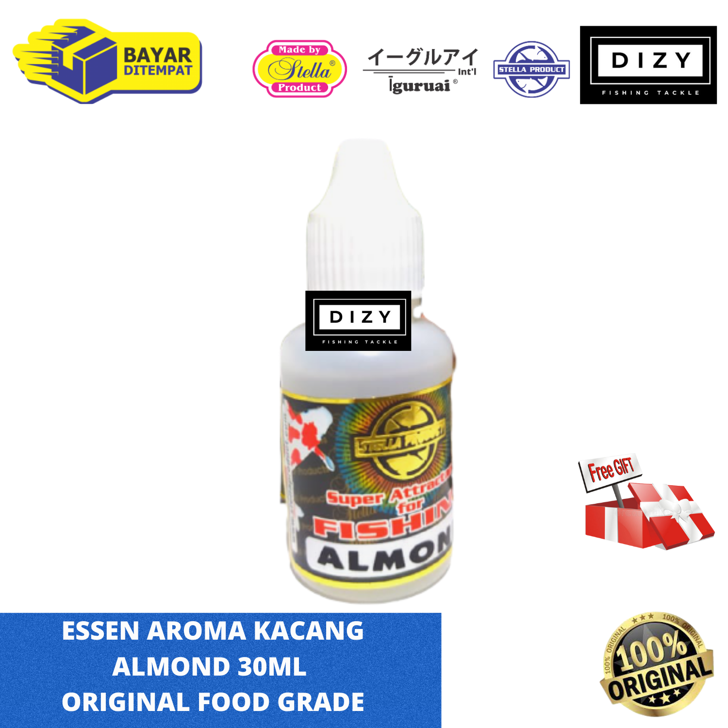 Essen Pancing Ikan Bawal Aneka Aroma Kacang Almond Kacang Hijau Kedelai ...