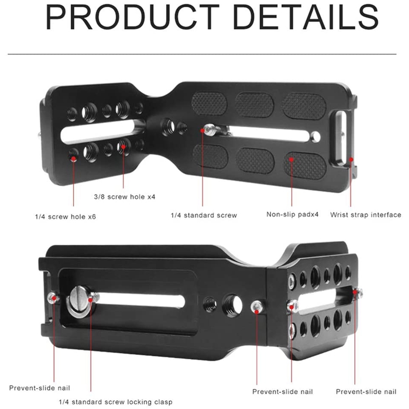 DSLR Camera L Bracket Quick Release Plate Vertical Universal L Bracket ...