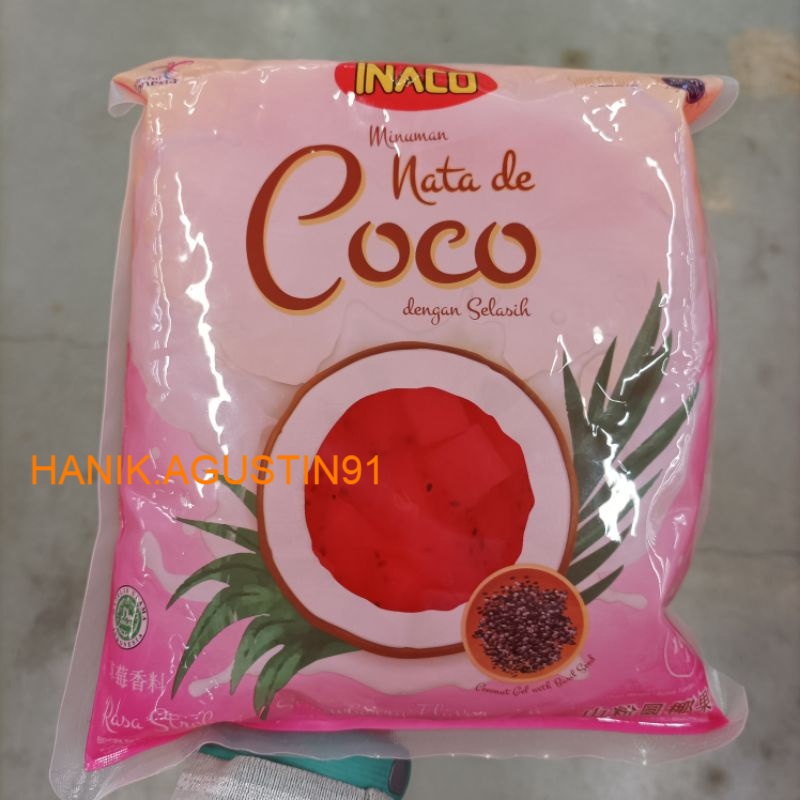Inaco Nata De Coco Dengan Selasih Rasa Strawbery 1 Kg | Lazada Indonesia