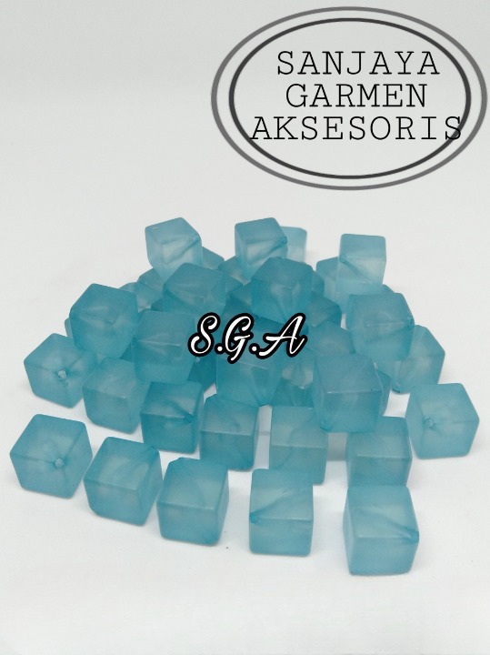 [1 PON (450 GRAM)] MANIK KOTAK FROSTED / MANIK JELLY KOTAK / MANIK AKRILIK KOTAK / MANIK DOF ...