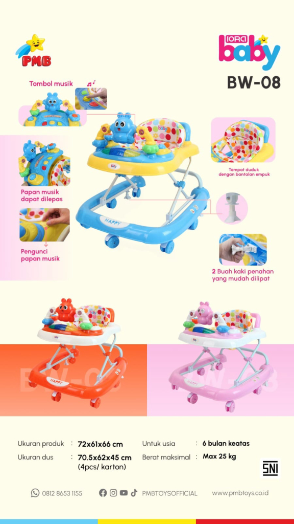 (BW-08) BABY WALKER MURAH PMB IORA 08 [4] | Lazada Indonesia