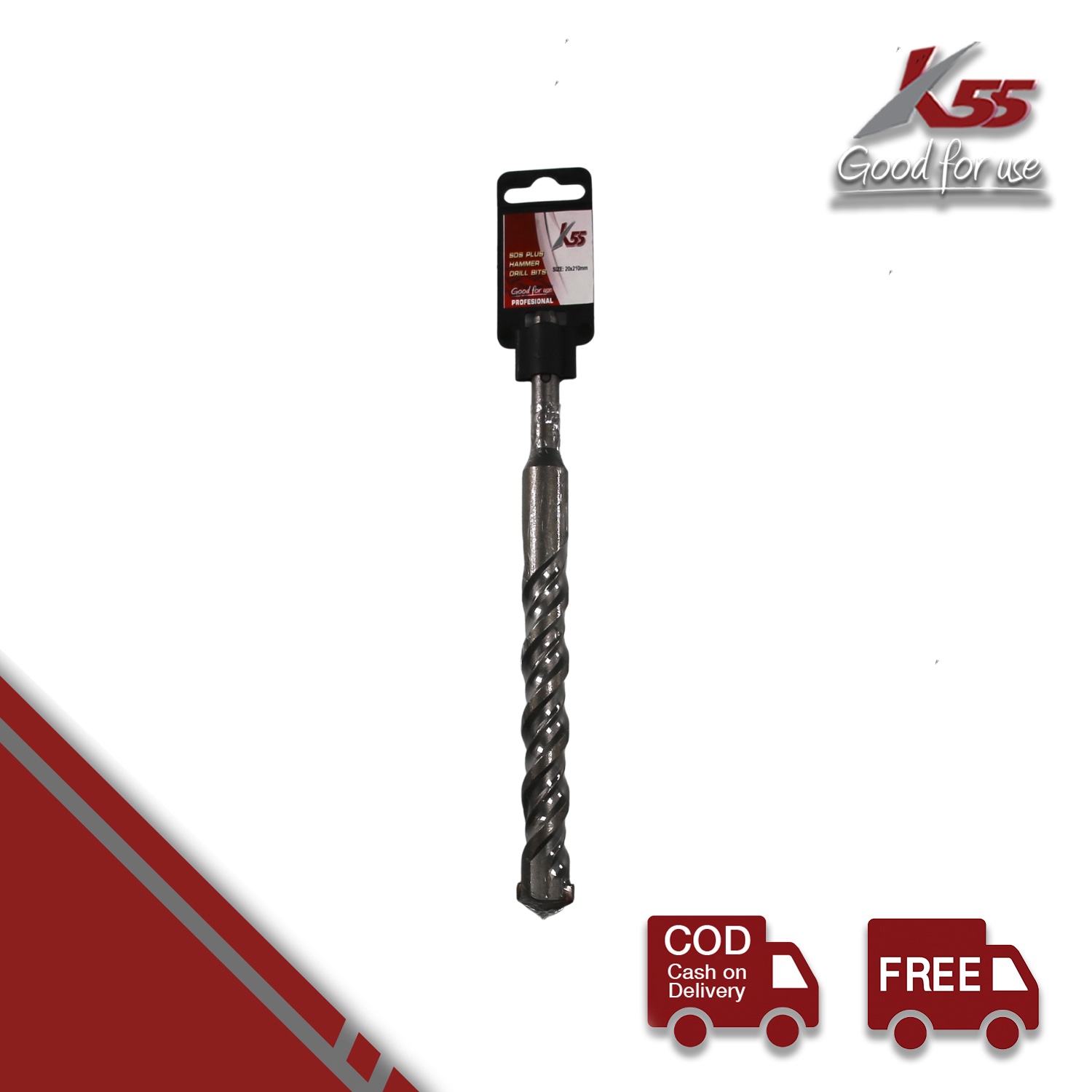 K55 Mata Bor Beton Tembok Satuan Diameter 14 - 25mm SDS-PLUS Concrete ...