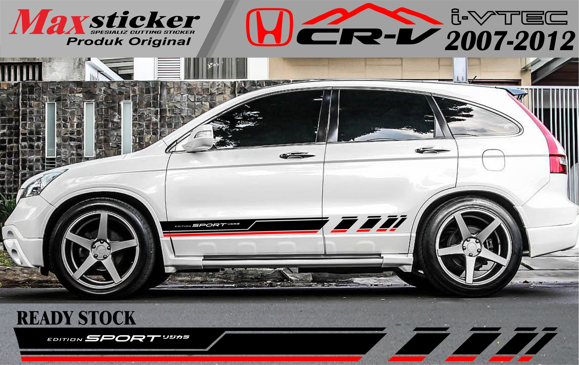 STICKER HONDA CRV GENERASI KE3 TERBARU STICKER VARIASI CRV 2007 - 2012 ...