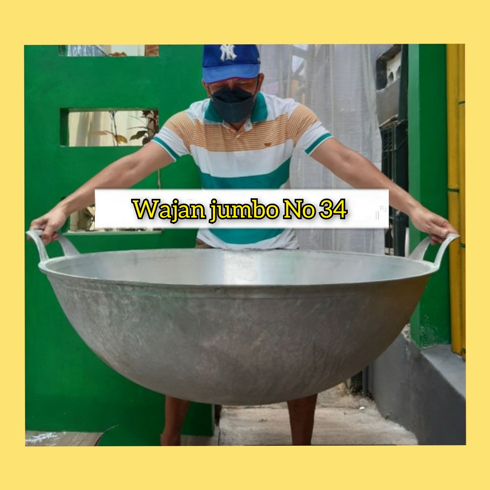 wajan super jumbo ukuran No 36 No 34 No 30 No 28 No 26 wajan kuali ...