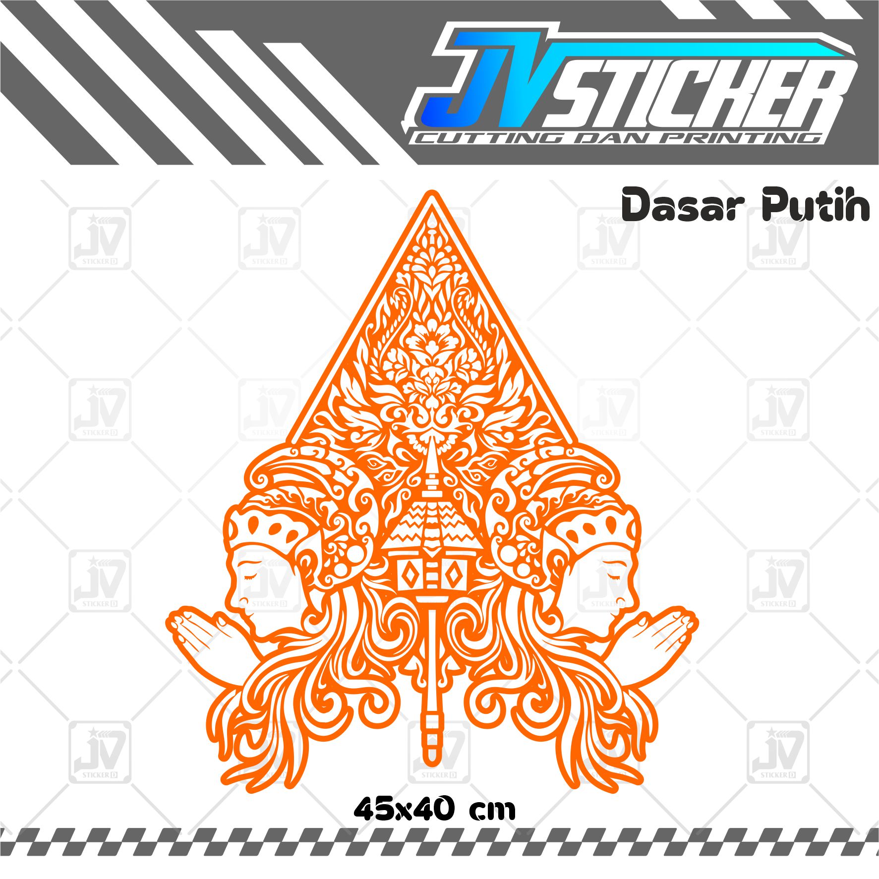 stiker gunungan culture javanese cutting sticker murah beautiful girl ...