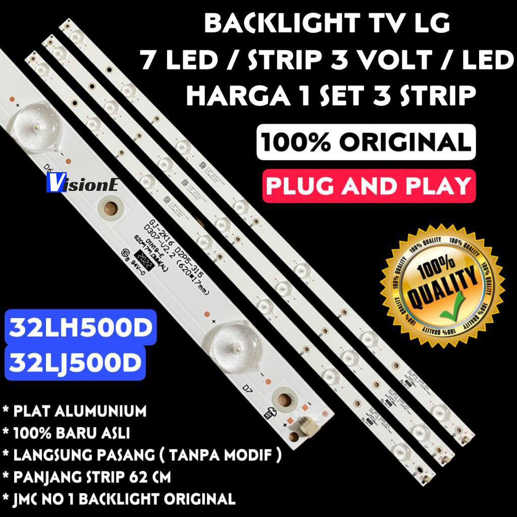 BACKLIGHT TV LED LG 32LH500 32LJ500 32LH500D 32LJ500D LAMPU BL TV LG 32 ...