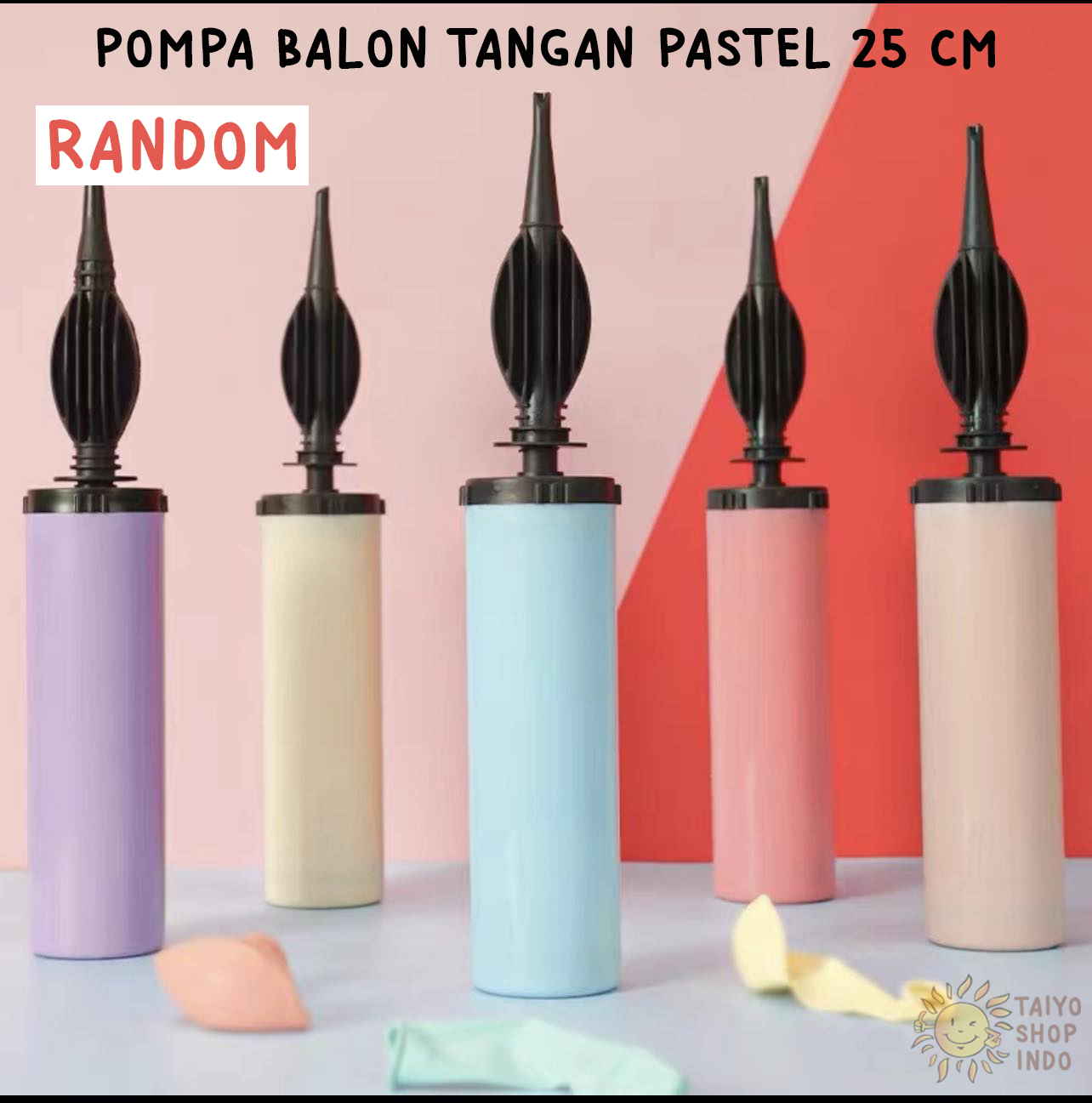 TAIYO Pompa Balon Tangan Manual Alat Tiup Angin Balloon Alas Pasir ...