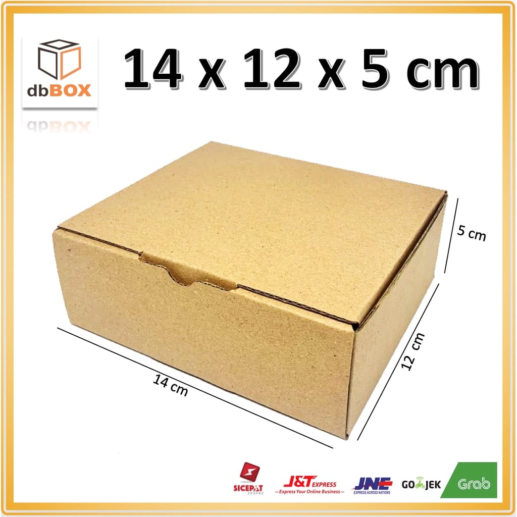 (SATUAN) Kardus 14x12x5 cm | Box Die Cut dan Easy Usage | Box Kue Tart ...