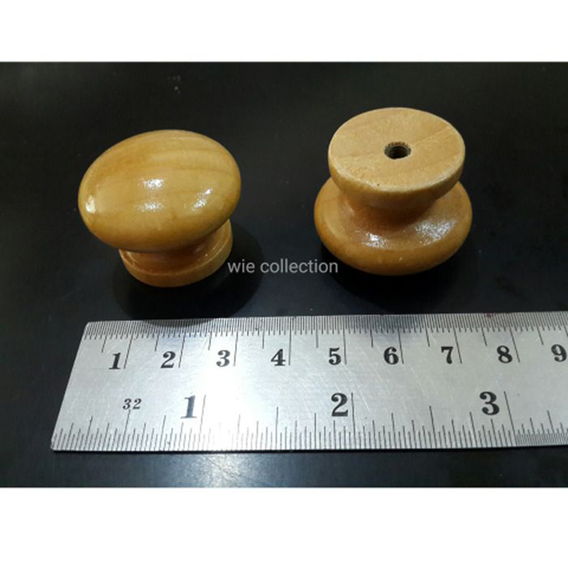 6 Pcs HANDLE KAYU BESAR LACI LEMARI WARNA SUNGKAI (+ 6 Sekrup) | Lazada ...