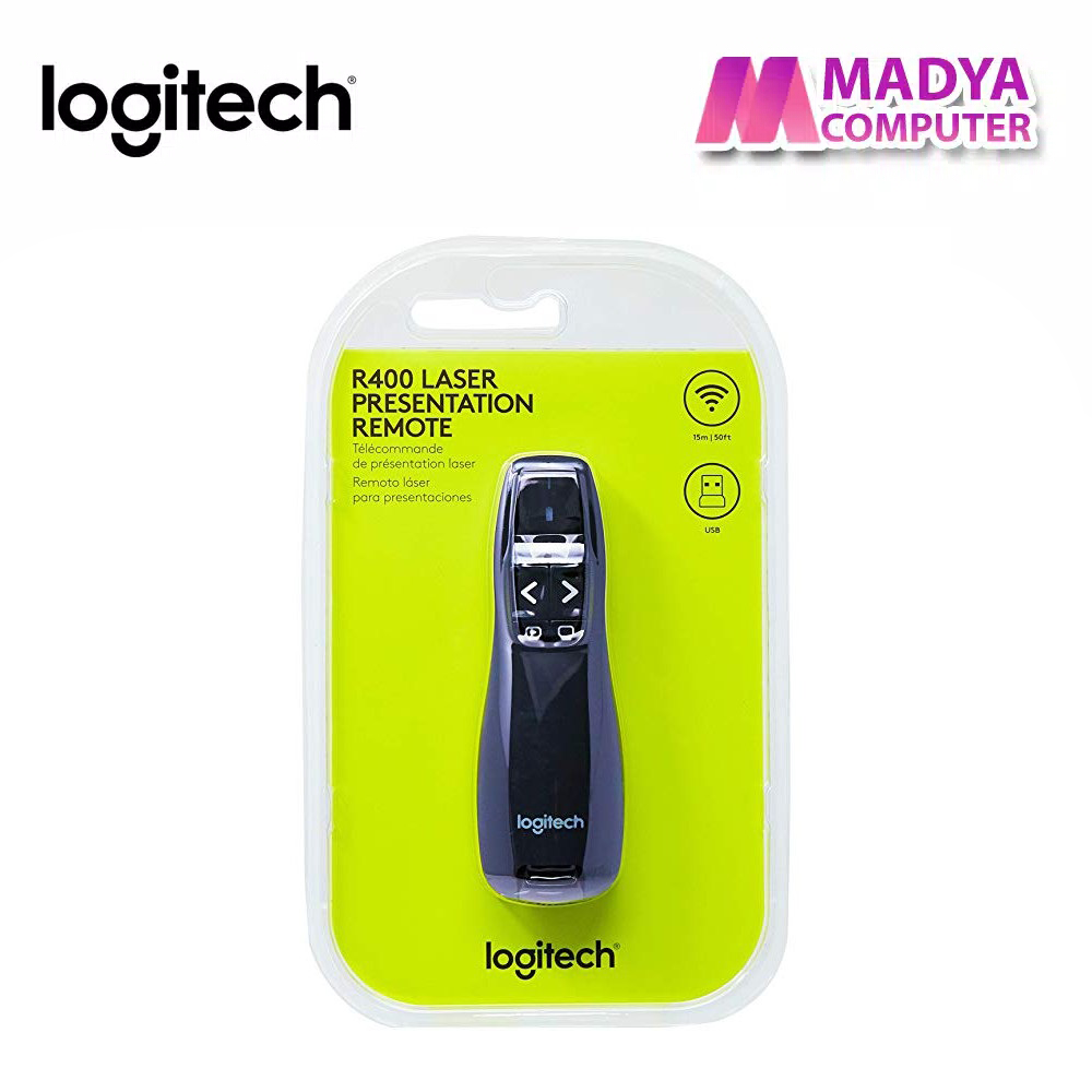Laser Pointer Logitech R400 - Laser Presentation Remote | Lazada Indonesia