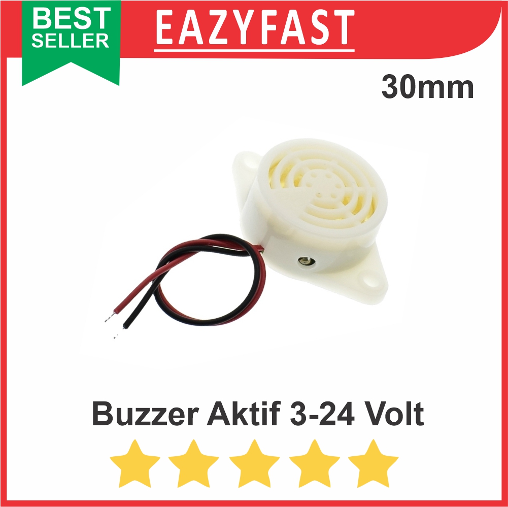 Buzzer Active 3 - 24v Continuos Alarm Keras Berisik 90 dB | Lazada ...