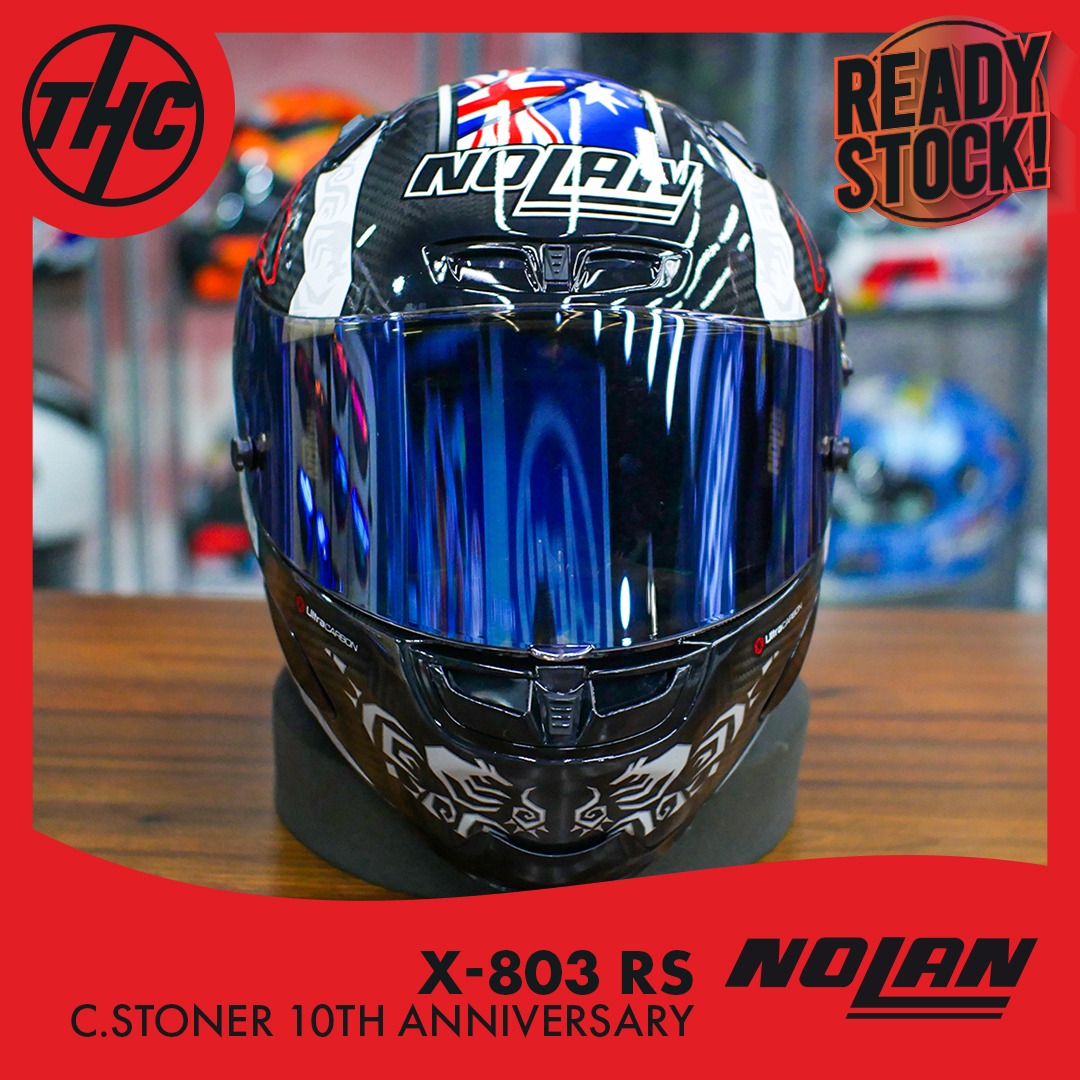 Helm NOLAN Baru / NOLAN Helmets New X803RS C. Stoner Ultra Carbon World ...