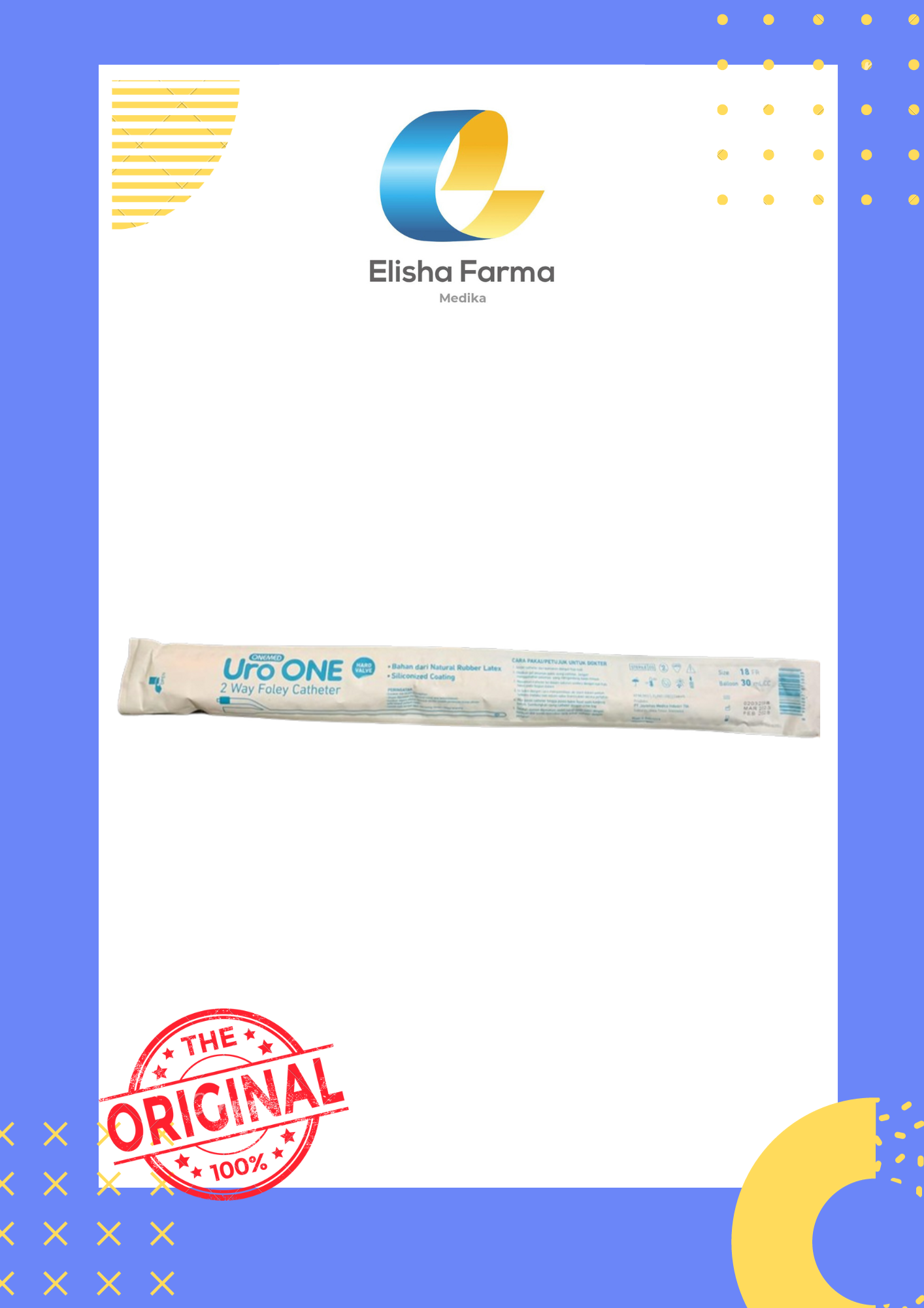 Onemed Uro One 2 way Foley Catheter / Folley Kateter / Selang Urin ...