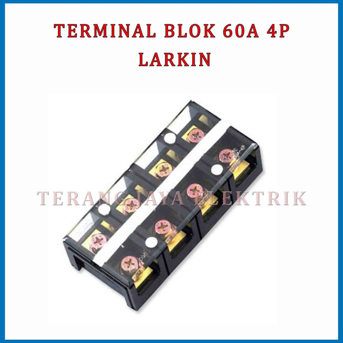 TERMINAL BLOCK 4 Pole 60A LARKIN TC-604 | Lazada Indonesia