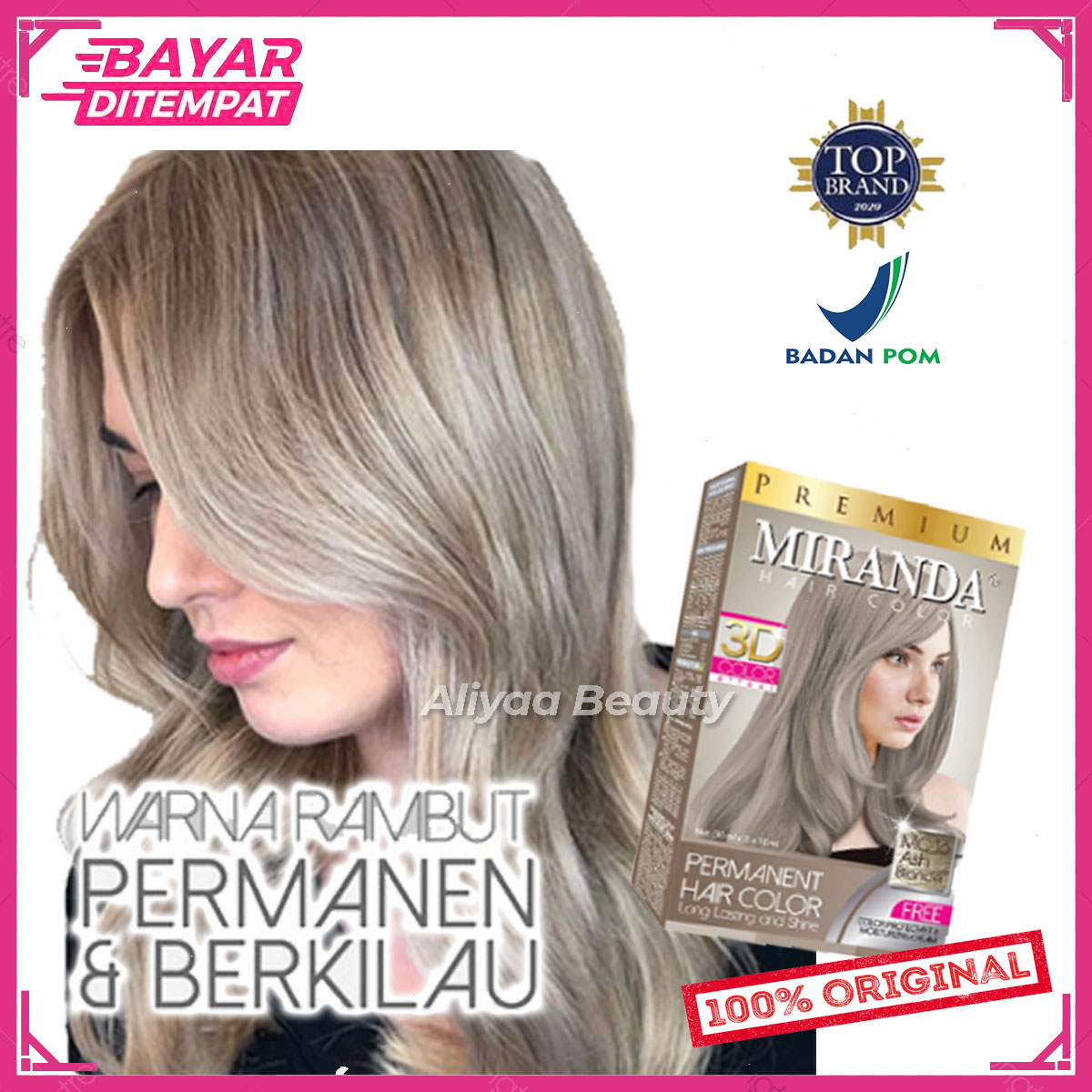 Pewarna Rambut Viral Miranda Permanent Hair Color Cat Rambut MC-6 ...