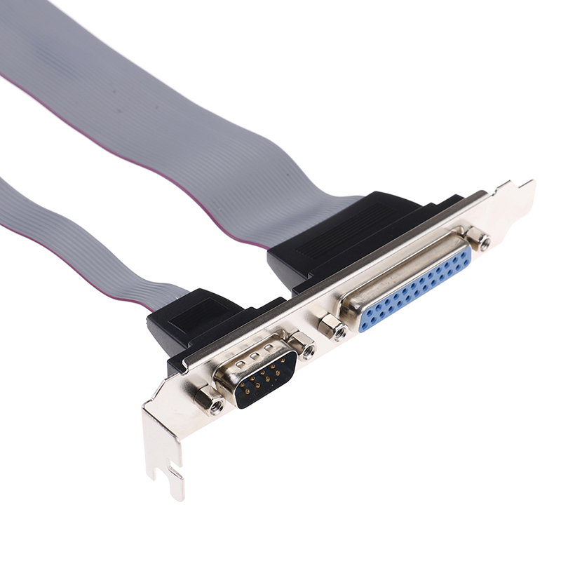 newdv2 1Pc serial DB9 COM with parallel DB25 LPT to 10/26pin IDC ribbon cable bracket - newdv2 ...