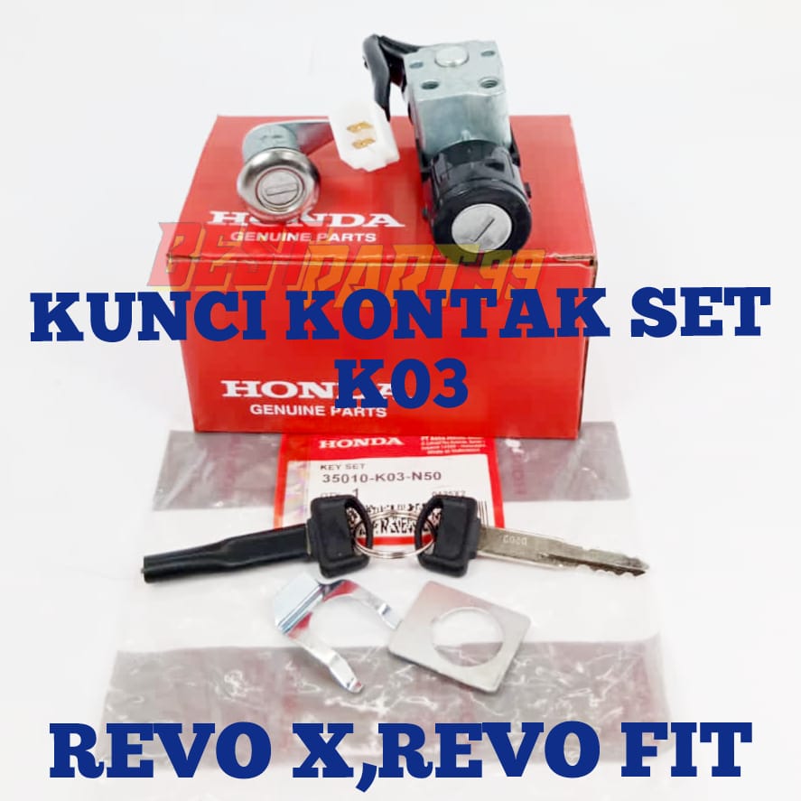 KUNCI KONTAK SET HONDA REVO X,REVO FIT KUALITAS ORI ASLI PRESISI KONCI ...