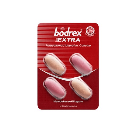 Bodrex Extra 4 Kapsul Bodrex Ekstra 4 Kaplet Bodrek Xtra | Lazada Indonesia