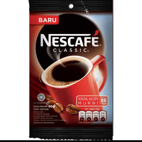 Nescafe Classic 50gr Kemasan Sachet Nikmat dan Praktis | Lazada Indonesia