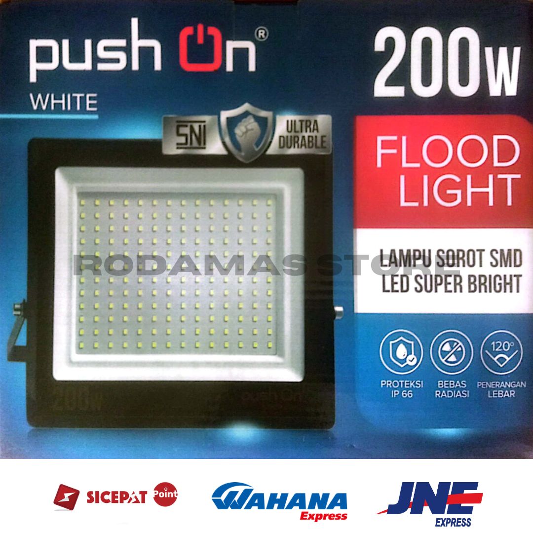 Flood Light / Lampu Sorot LED Super Terang 200 Watt: Pencahayaan Luas ...