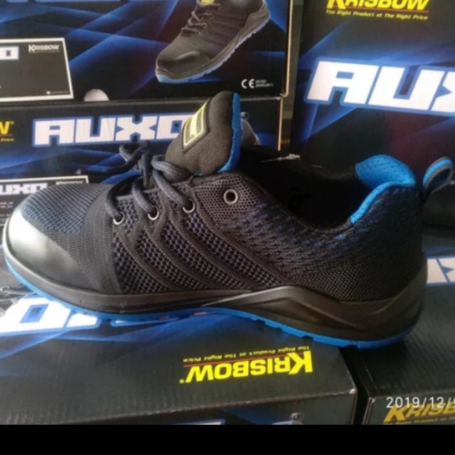 Safety shoes Krisbow Sporty Auxo/ Sepatu Safety Krisbow Auxo Blue ...