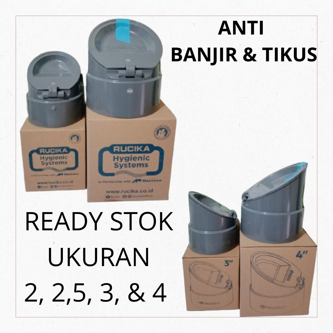 Penutup Pralon Paralon Pembuangan Otomatis Buka Tutup Anti Tikus Dan ...