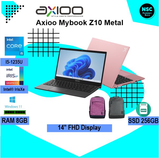 Axioo Mybook Z10 Metal Core I5 1235U 8GB 256GB SSD 14" FHD W11 | Lazada Indonesia