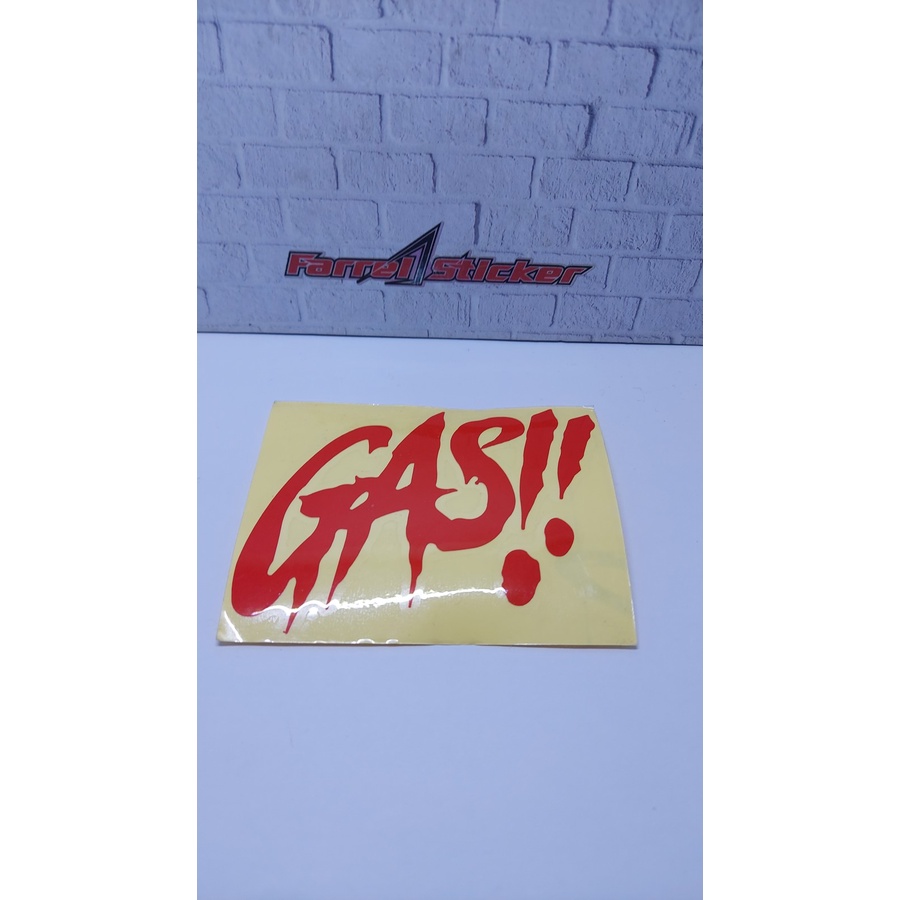 Stiker Gas!! sticker GAS | Lazada Indonesia