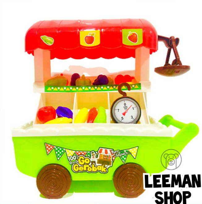 MAINAN ANAK GEROBAK BUAH DAN SAYUR - GO GEROBAK KGP 17 | Lazada Indonesia