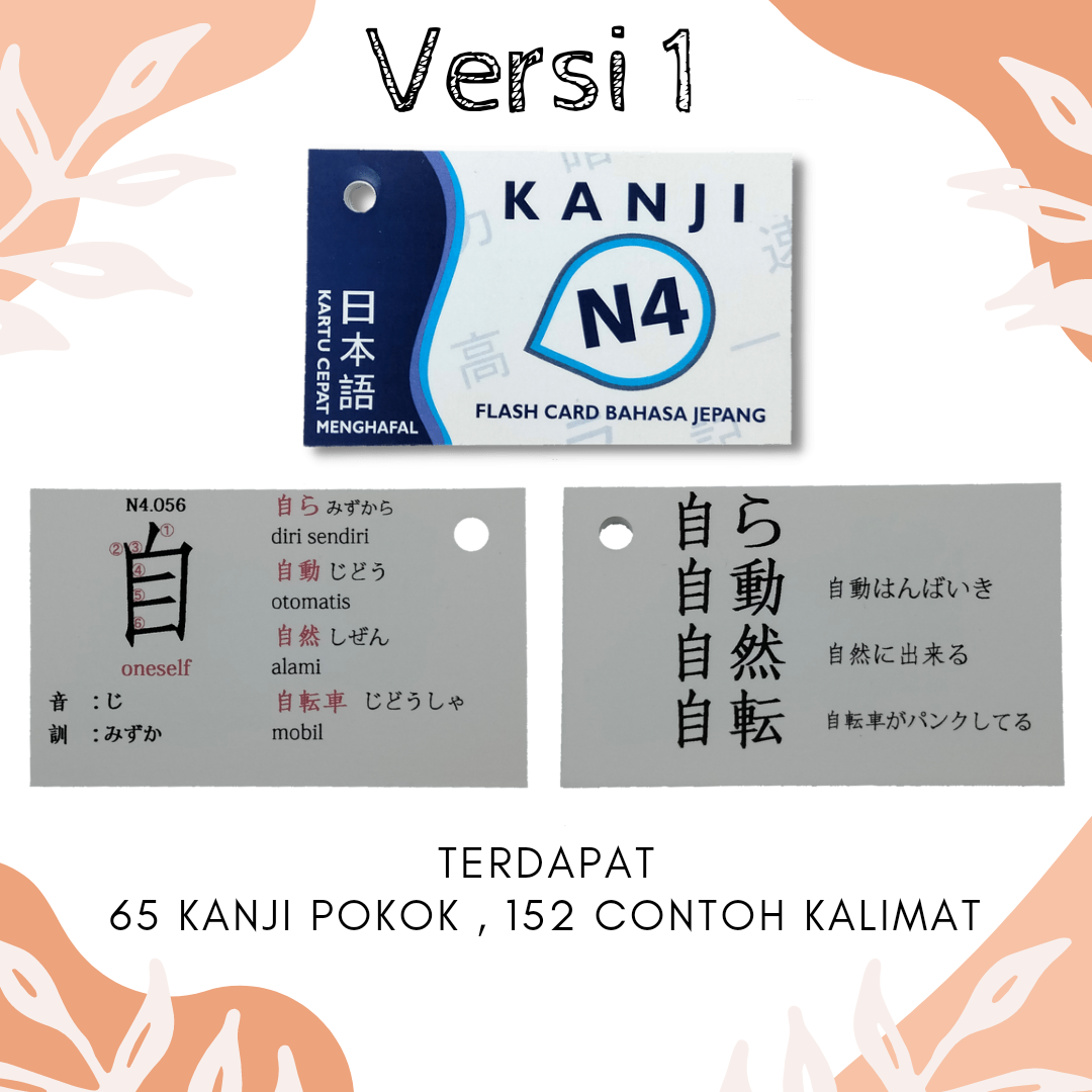 Mr.Y KANJI JLPT N4/ JFT Basic A2/ Natt Test Flash card bahasa jepang ...