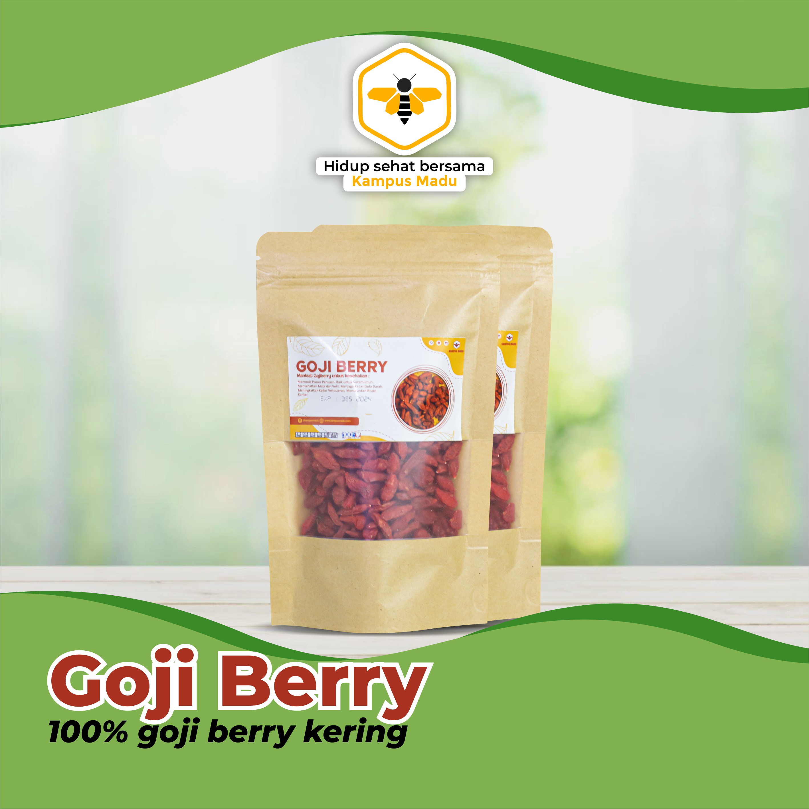 GOJI BERRY KERING dried Gojibery Teh Gojibery kemasan 100gram | Lazada ...