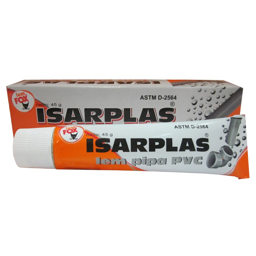 Nokida Lem Fox Isarplas Tube [45 Gram] / Lem Pipa PVC / Lem Cair Serbaguna / Lem Isarplas / Lem ...