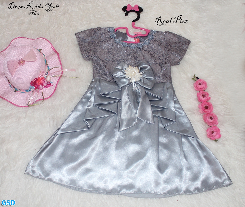 GSD - Dress Anak Satin Glossy Real Pict Terbaru 2022 / Dress Pesta Anak ...