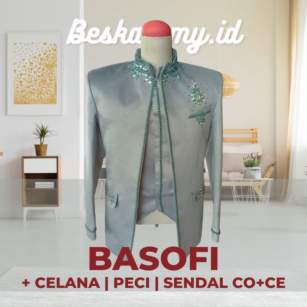 Beskap pengantin akad model jasco/ basofi pengantin model muslim ...