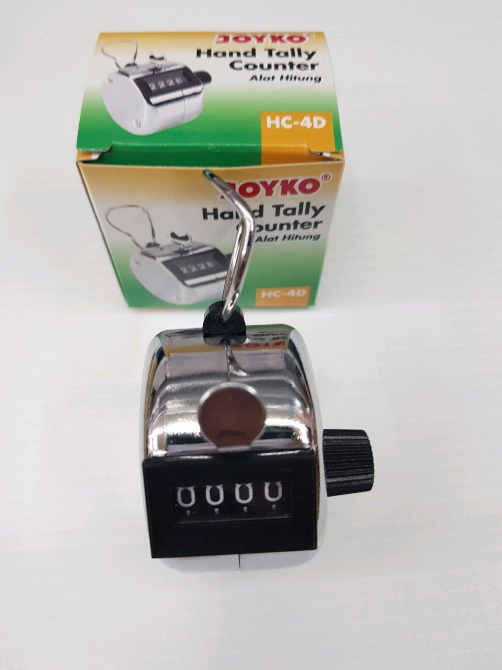 Hand Tally Counter joyko HC 4 D/ alat hitung body 4 digit BESI | Lazada ...