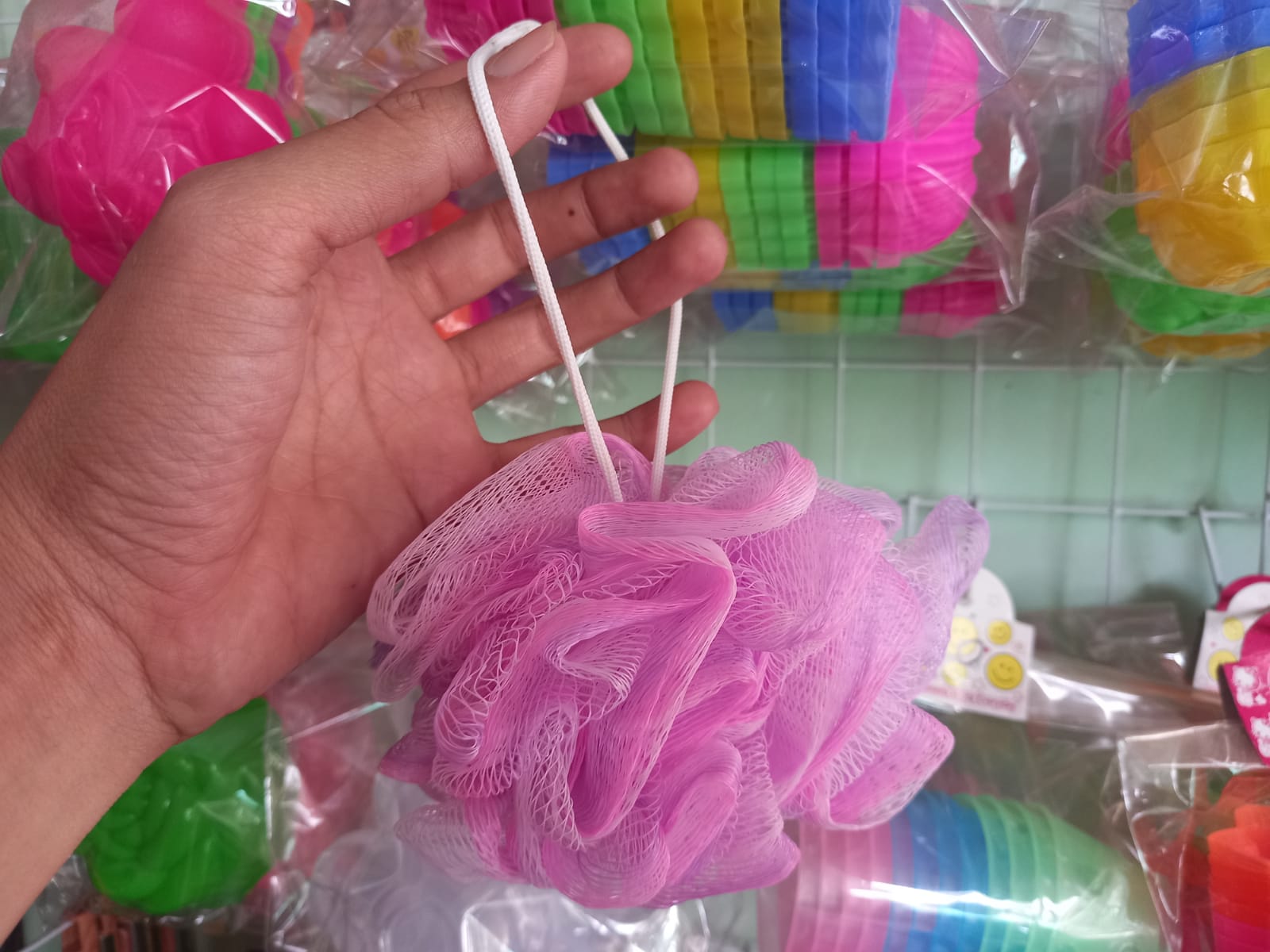 Spons Mandi Jaring / Spons Pembersih Badan / Shower Puff / Sponge Sikat ...