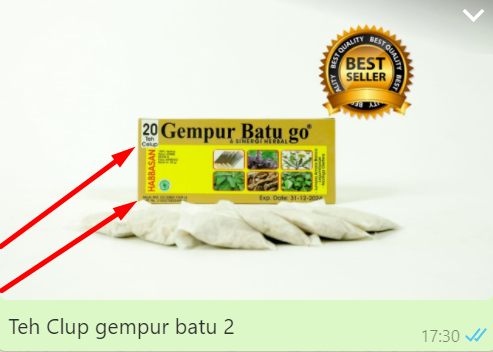Teh Celup Gempur Batu (Batu Ginjal) | Lazada Indonesia